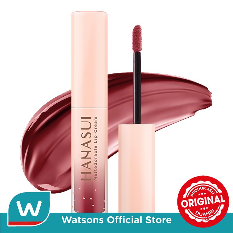 Hanasui Mattedorable Lip Cream Glam #16 | Lazada Indonesia