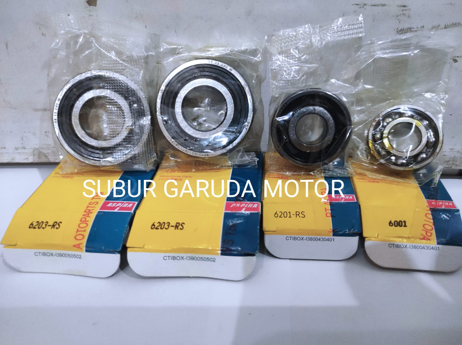 BEARING RASIO GRAND SUPRA X 100 SUPRA FIT WIN ASTREA LEGENDA SET MERK ...