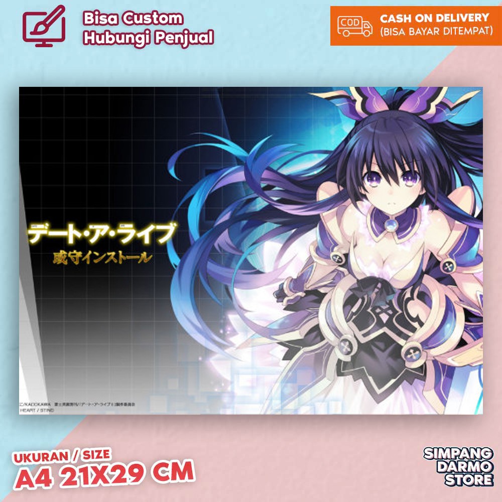 Poster Date A Live DAL Tohka Kurumi Shido Kotori Origami Mio | bisa ...