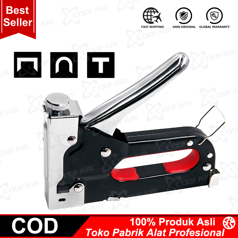3in1 Staples Stapler Staple Gun Alat Tembak Paku Staples Manual 3 in 1 ...