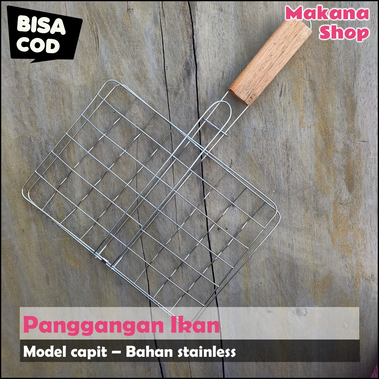 Japit bakar bakaran ikan tebal dan ayam serbaguna arang stainless ...