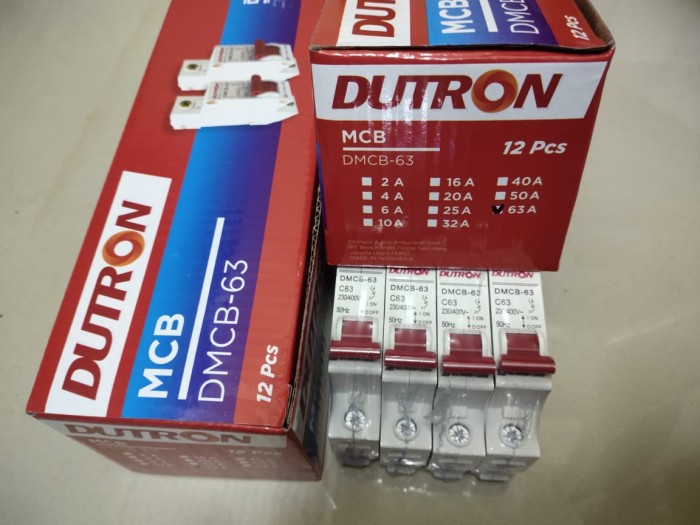 MB - MCB Domae DUTRON 1 Phase CIRCUIT BREAKER C63A 63A 63 Ampere SNI ...