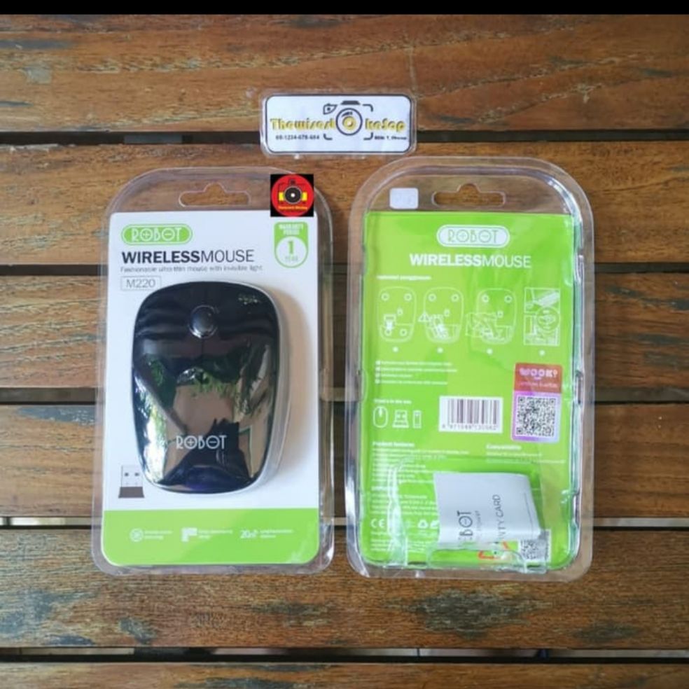 Mouse Robot M220 Wireless Ultra Thin Invisible Light Original | Lazada ...