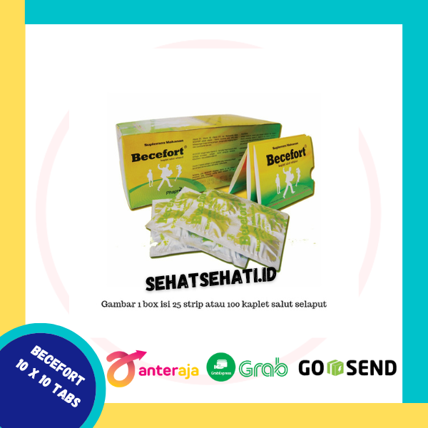 Becefort 1 strip 4 tablet Multivitamin untuk daya tahan tubuh | Lazada ...