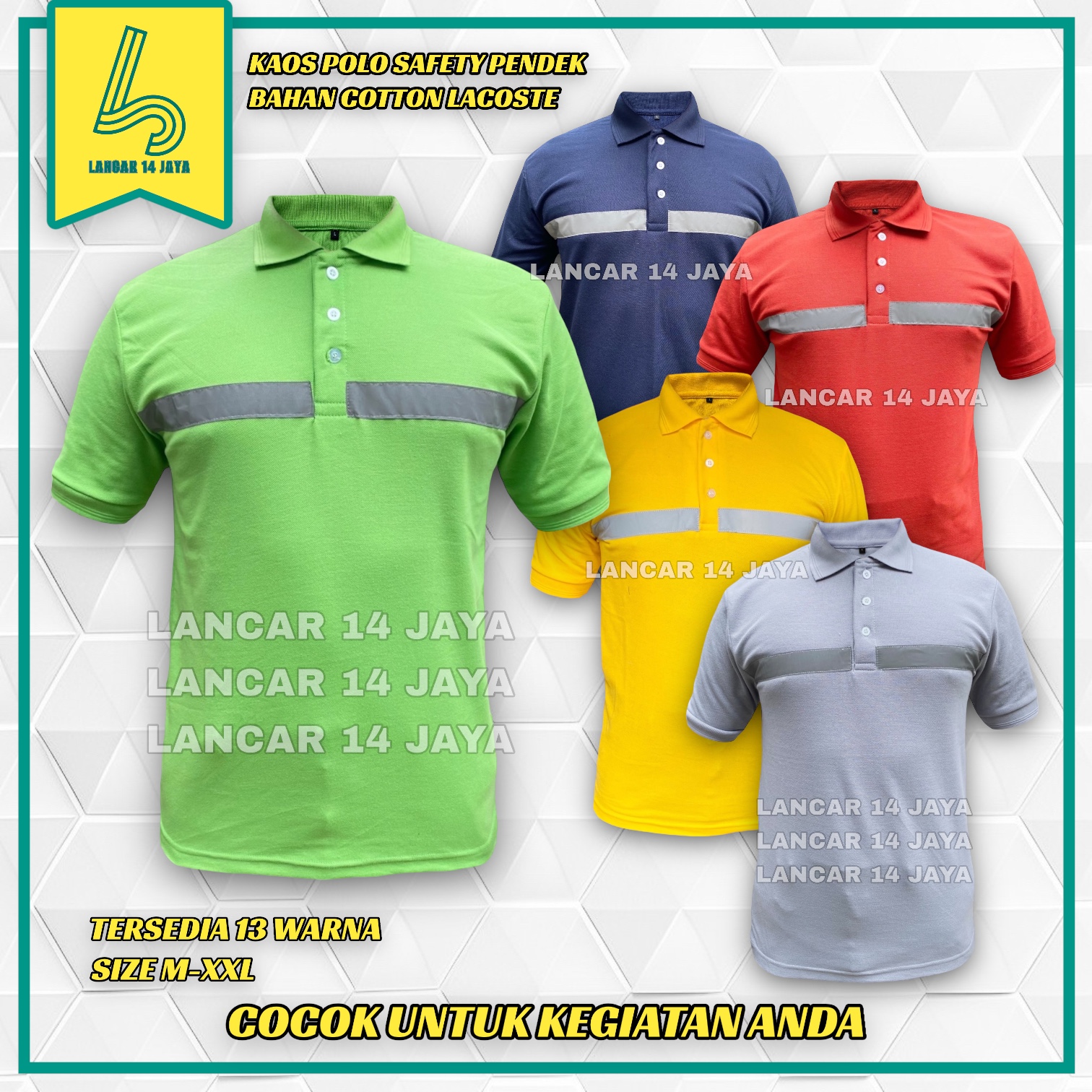 Kaos Safety Katun Oriiginal Pakaian Baju Wearpack Safety Abu Abu ...