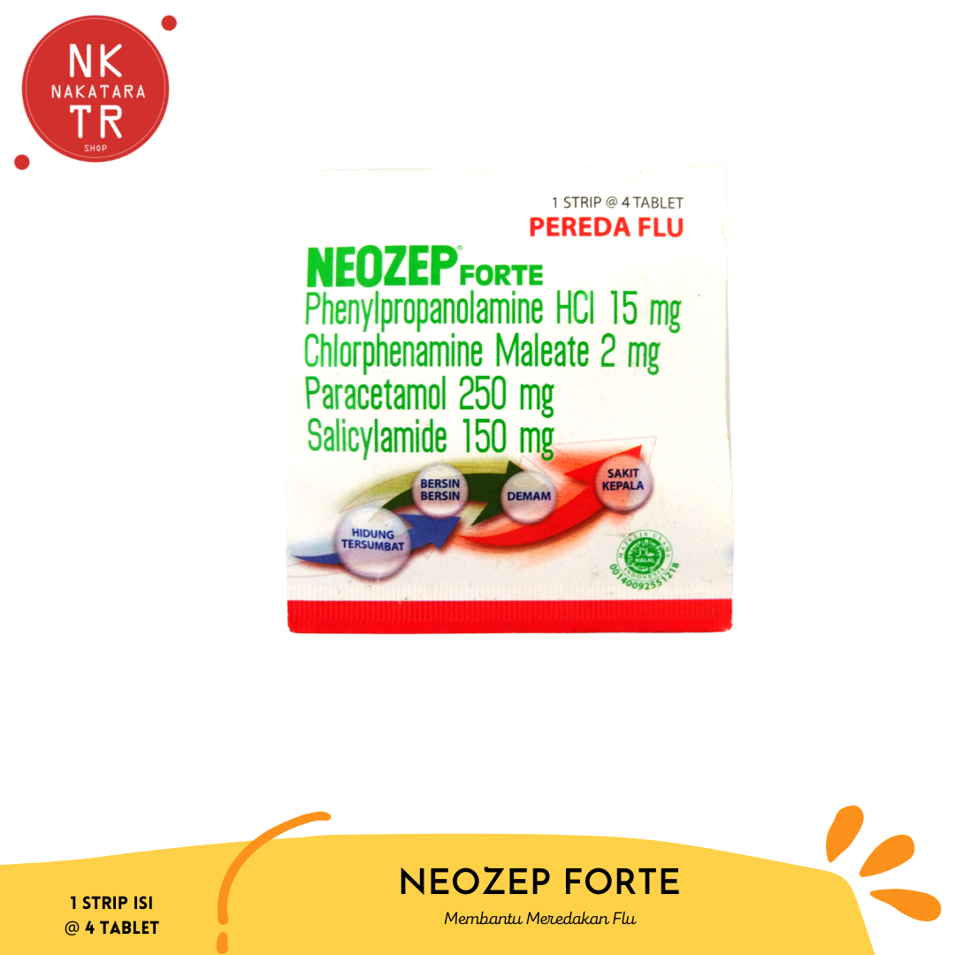 NEOZEP FORTE PEREDA FLU ISI 4 TABLET | Lazada Indonesia