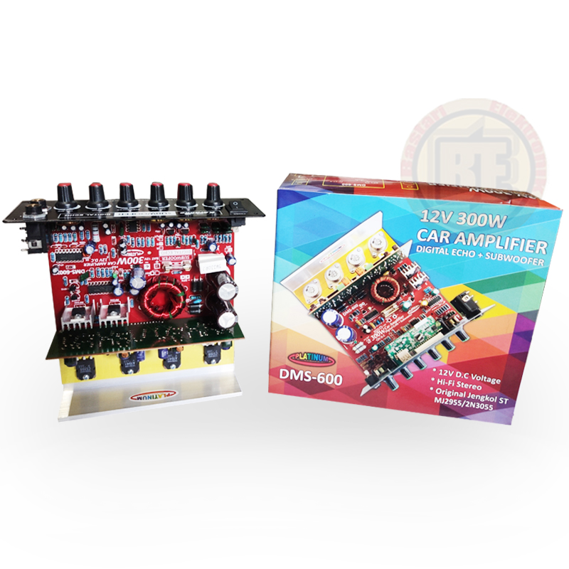 KIT POWER MOBIL 12 VOLT 300 WATT SUBWOOFER CAR AMPLIFIER DMS - 600 ...