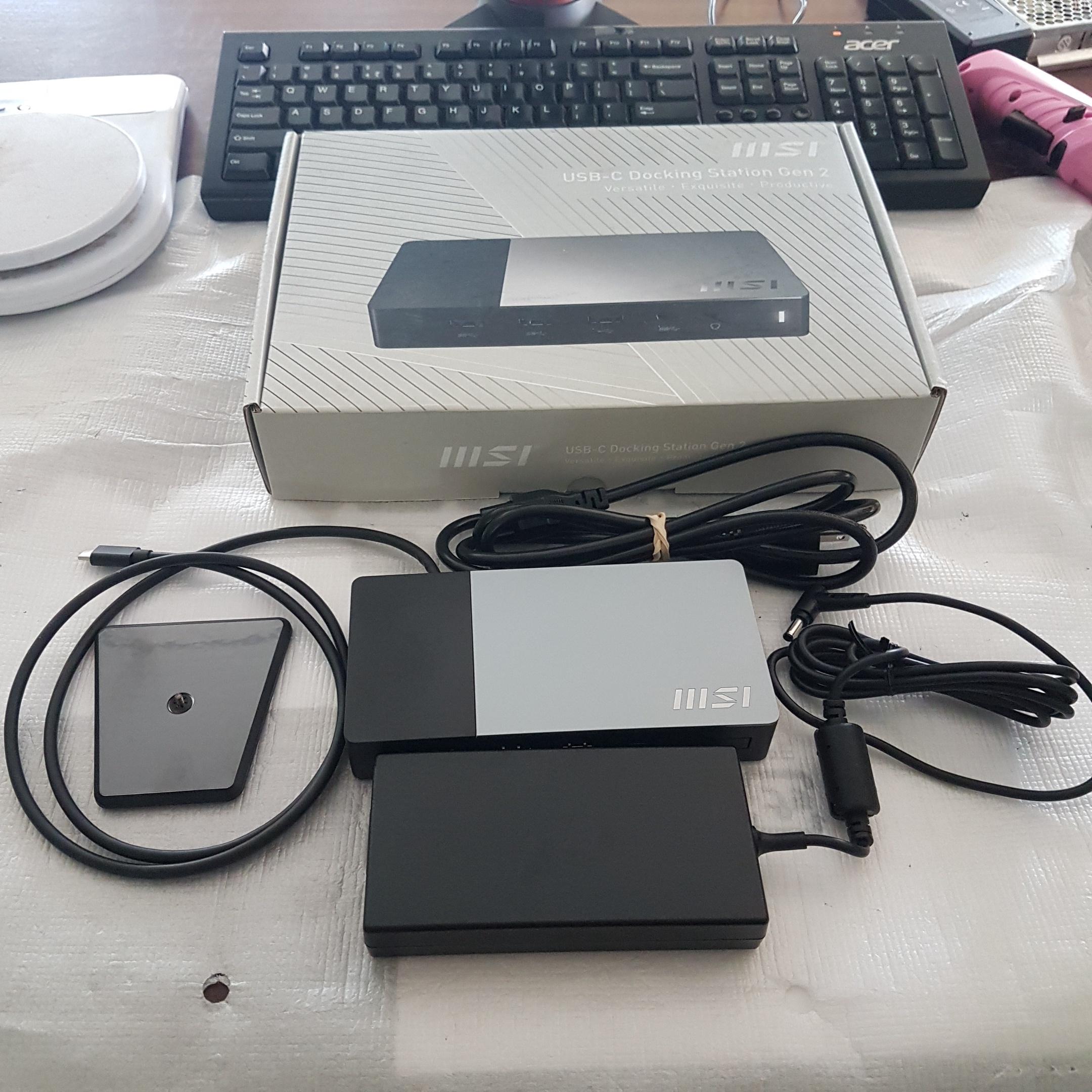 MSI USB C Docking Station Gen 2 MS-1P15 Thunderbolt Dock | Lazada Indonesia