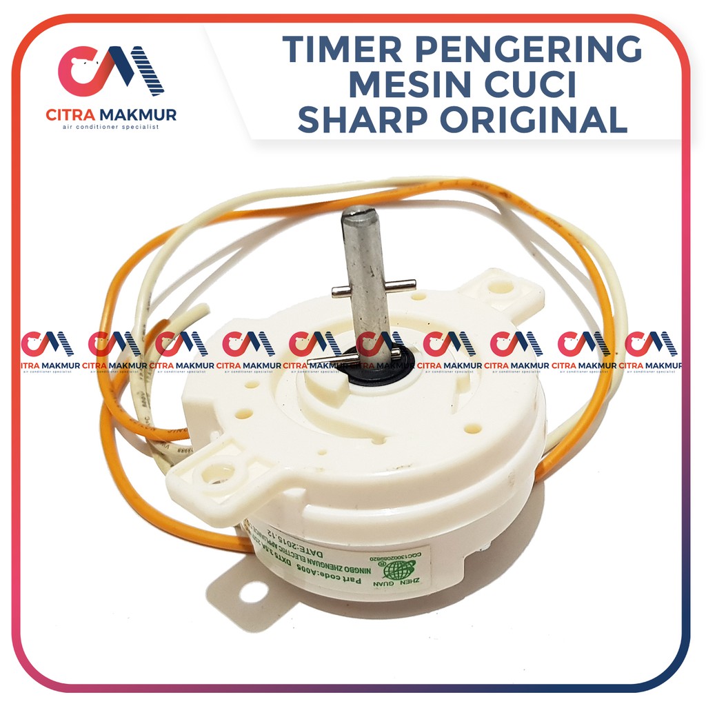 Timer Pengering Sharp spin putih Original Asli Mesin Cuci 2 kabel kaki ...