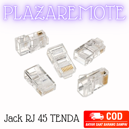 Socket Jack merk TENDA RJ45/ Konektor connector networking LAN RJ45 ...