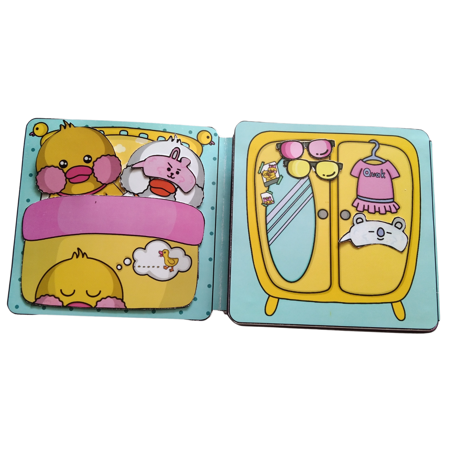 Bebek Dolls Mainan Edukasi Anak Paper Book / paper duck quite book ...