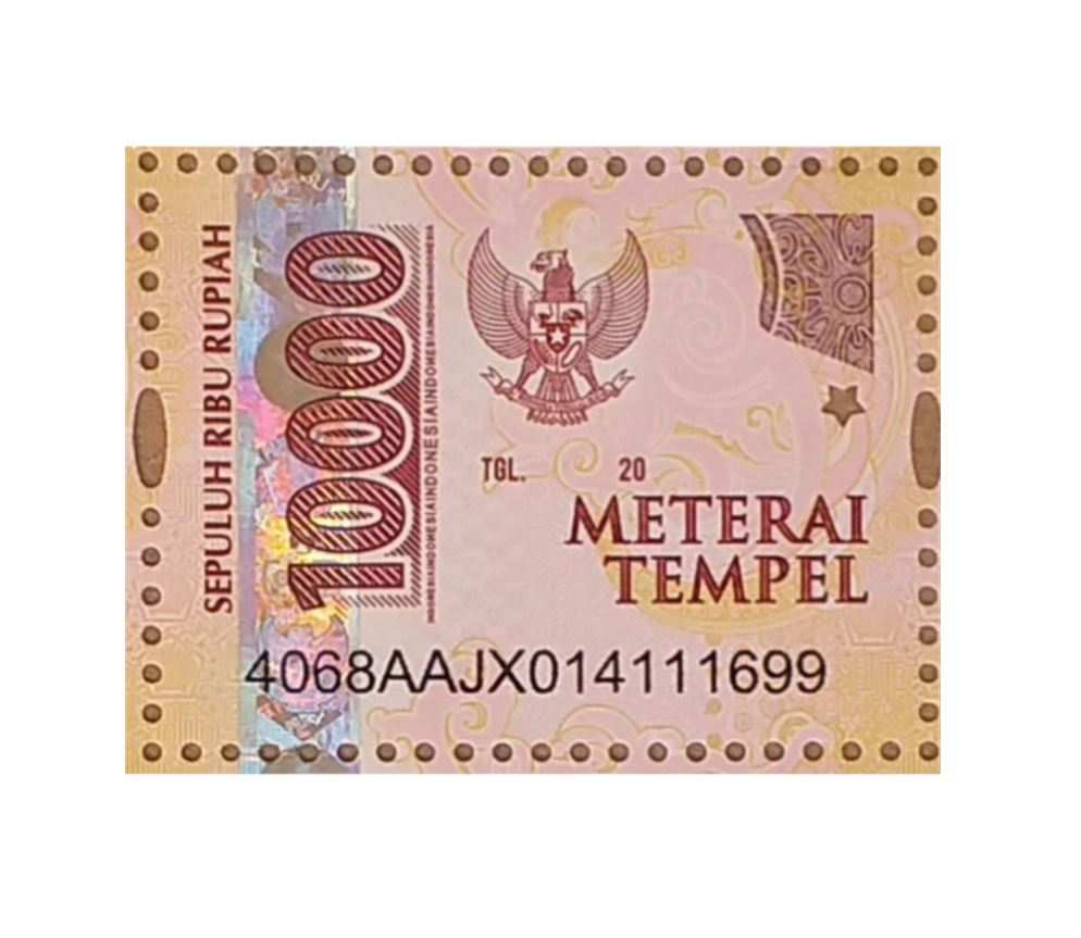 STIKER MATERAI TEMPEL 10.000 / MATERAI 10.000 | Lazada Indonesia