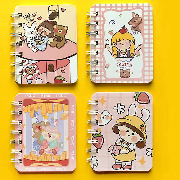 VOOVA A7 Cute Mini Coil Notebook Girly Notepad Portable Portable Small ...