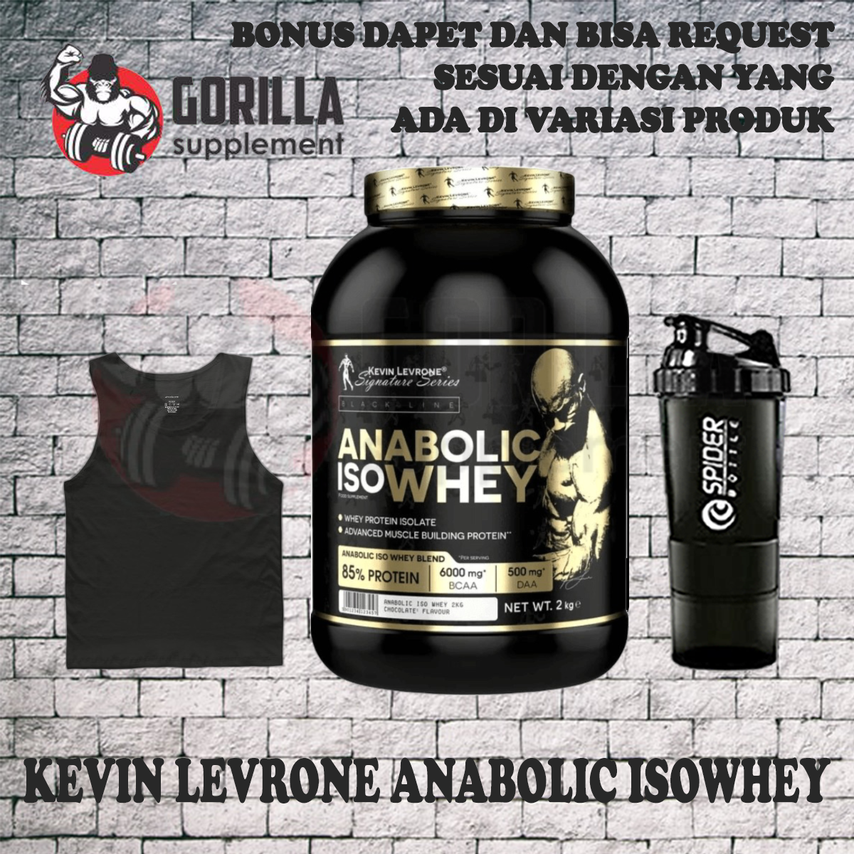 Kevin Levrone ANABOLIC ISO WHEY 2kg 4.4lbs Signature Series Whey ...