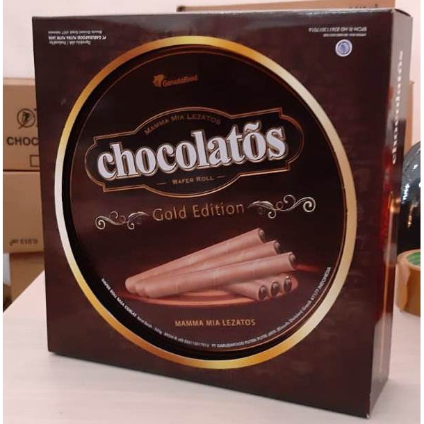 chocolatos wafer roll 350gr gold edition | Lazada Indonesia