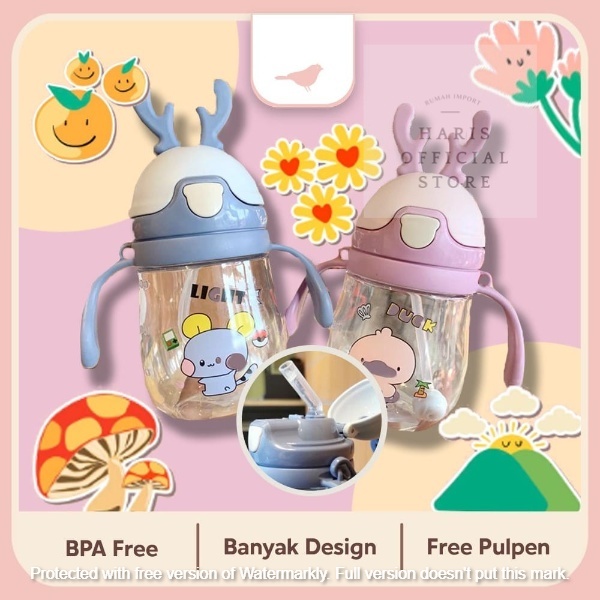 BOTOL MINUM ANAK SELIYA ANIMASI KARTUN LUCU BPA FREE MATERIAL FOOD ...