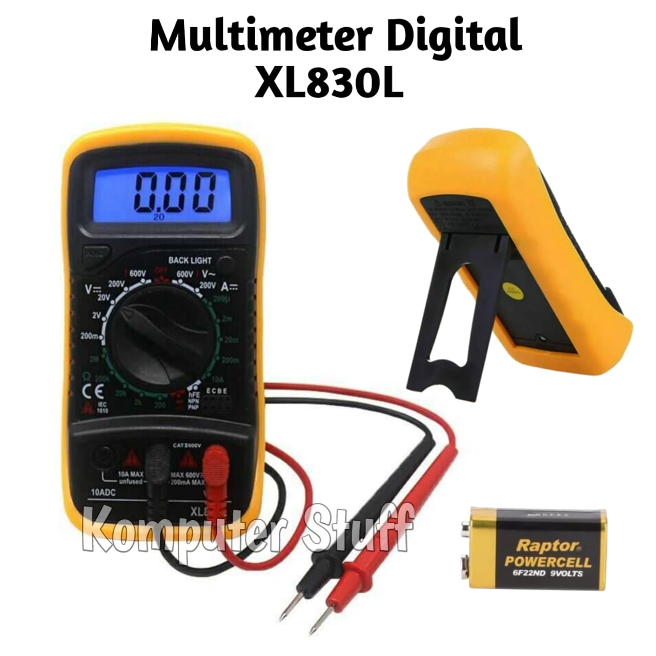 Digital Multimeter AC/DC Multitester Avometer LCD XL830L Mini Ada ...