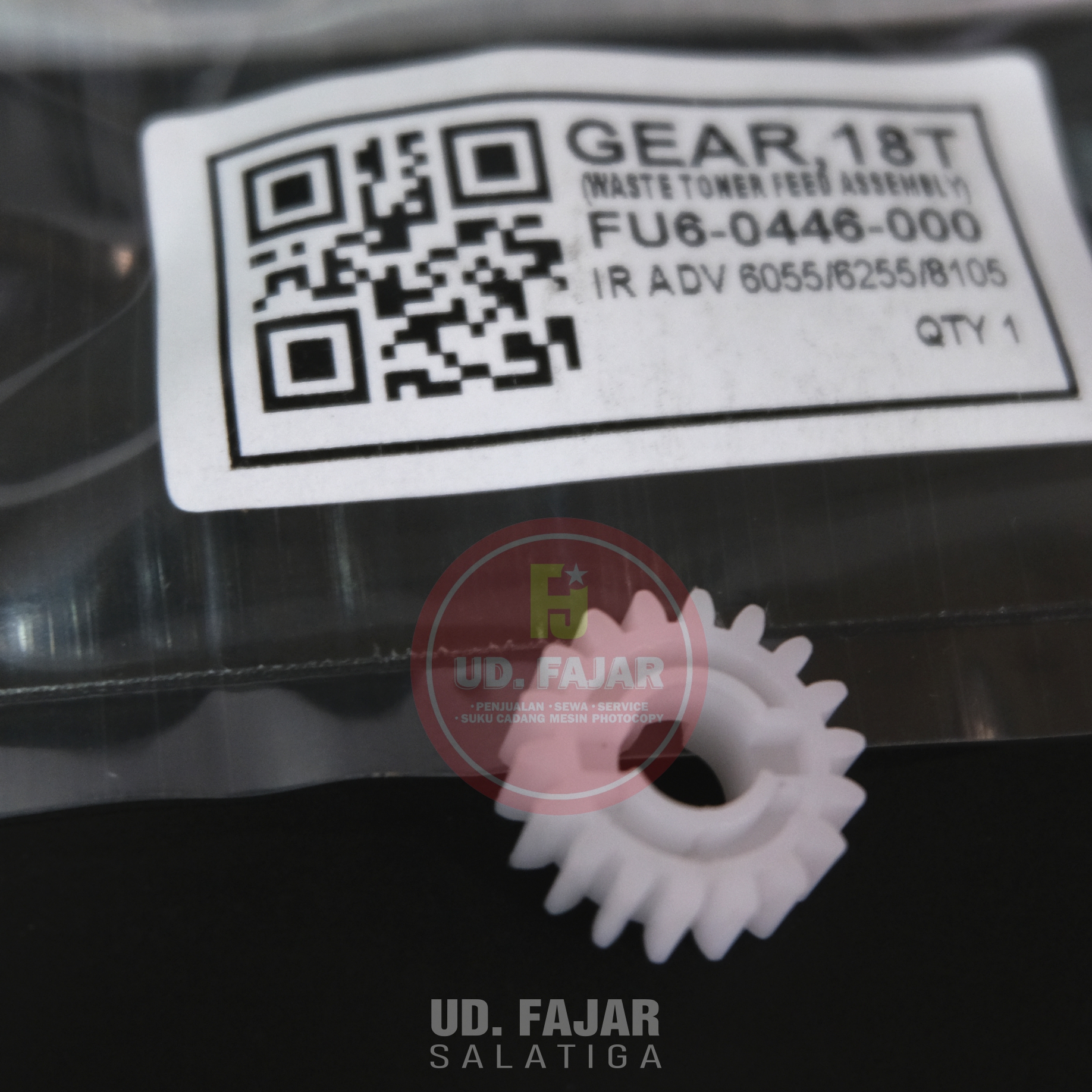 GEAR 18T PEMBUANGAN WASTE TONER Canon IR ADVANCE 6055 6275 SERIES ...