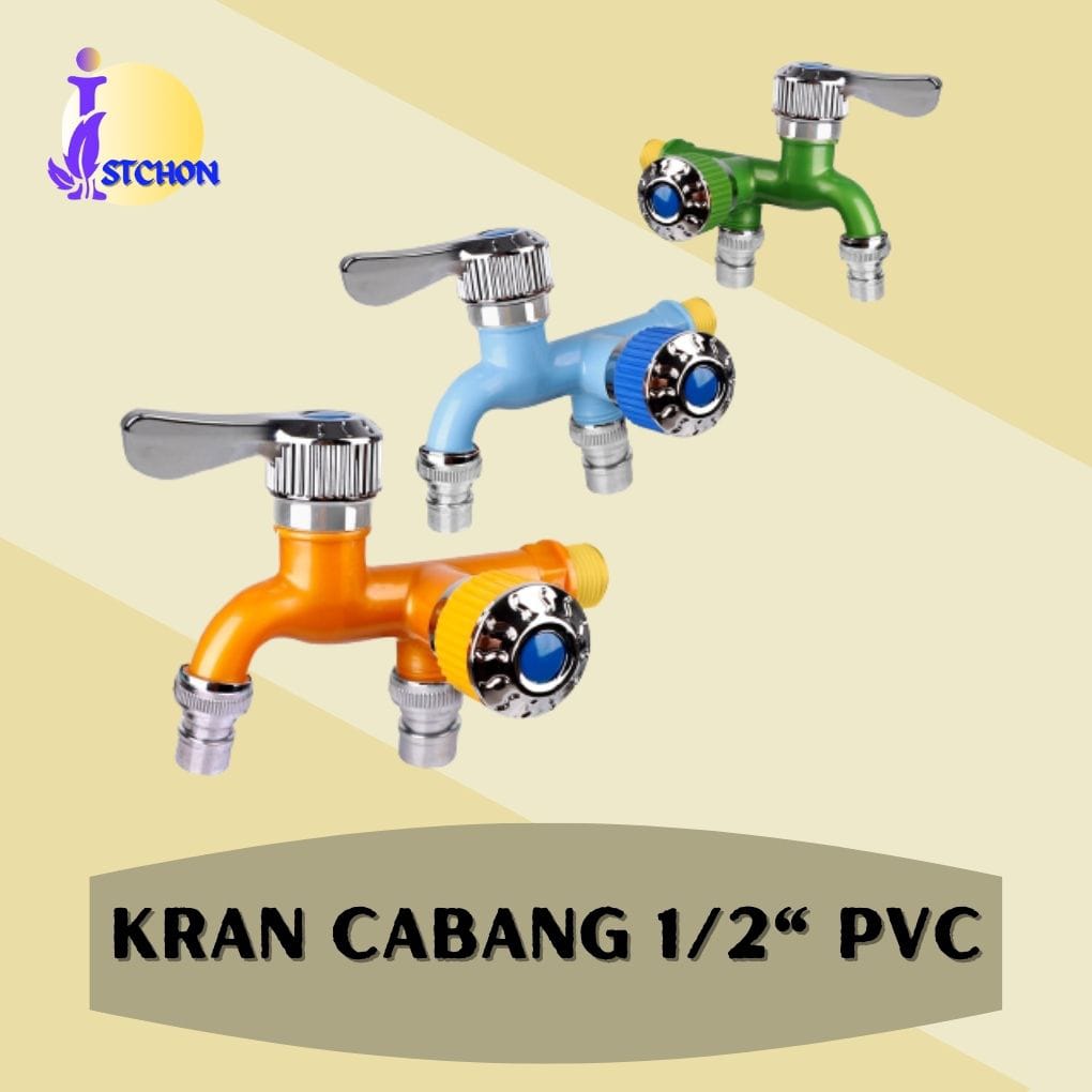 Kran Cabang PVC Shower New Soligen Keran Double Plastik - ORANGE ...