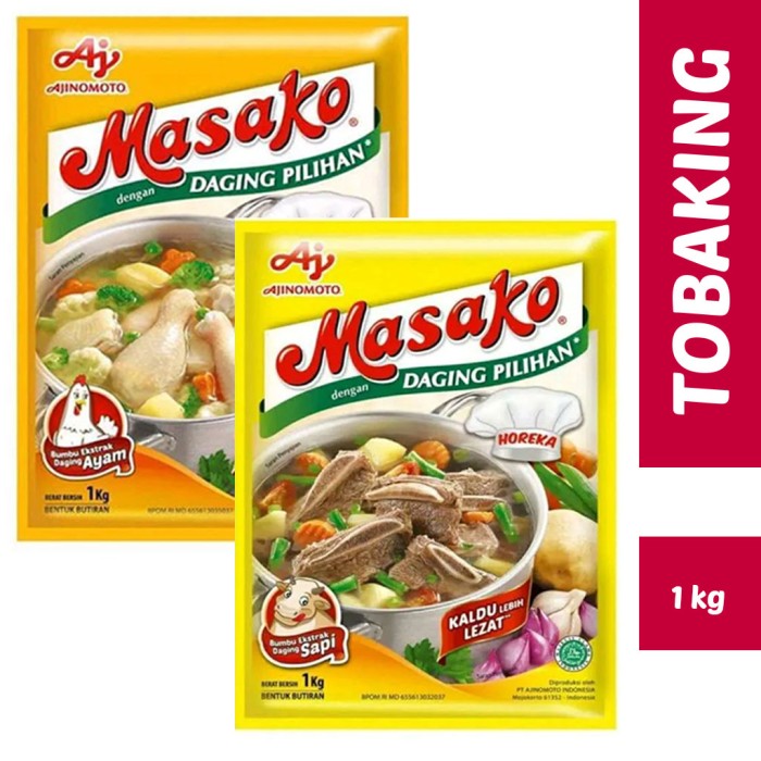 Masako Ayam Sapi Penyedap Ajinomoto 1 kg Horeka | Lazada Indonesia