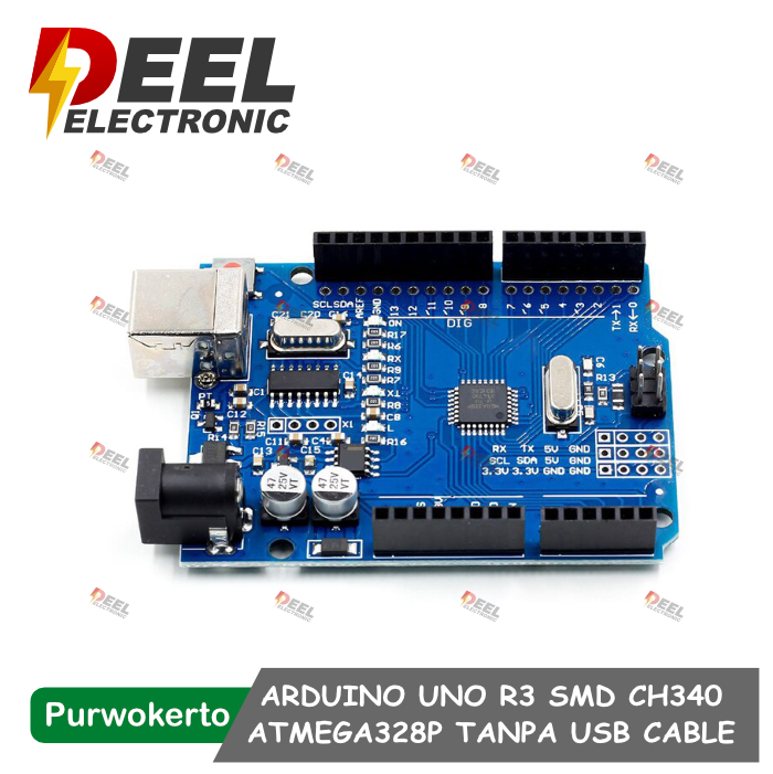 ARDUINO UNO R3 SMD CH340 ATMEGRA328P COMPATIBLE LIKE ORIGINAL NO CABLE ...