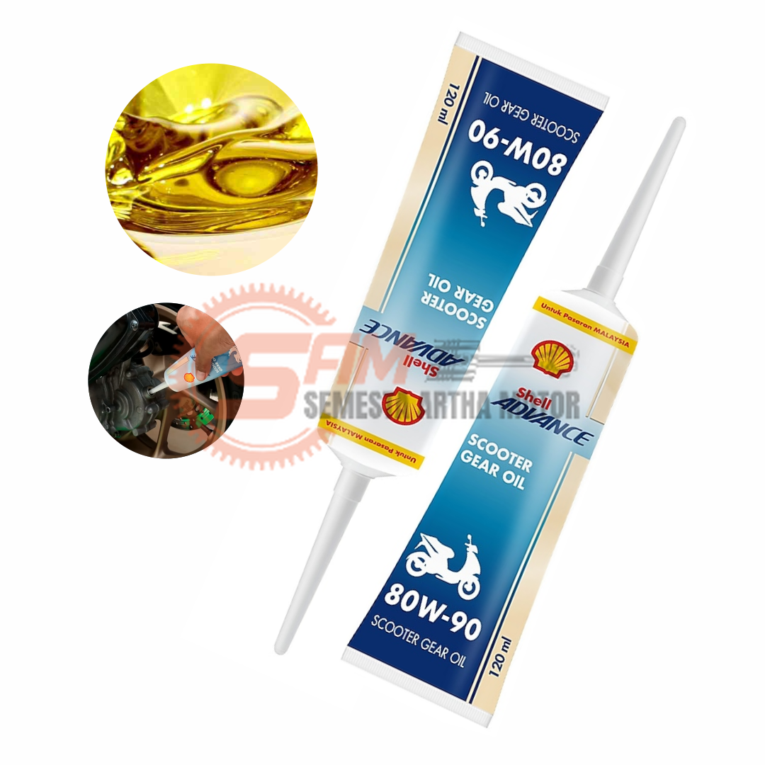 Oli Gardan Shell Advance Gear Oil 15W-40 120ml Pelumas Gearbox Scooter ...