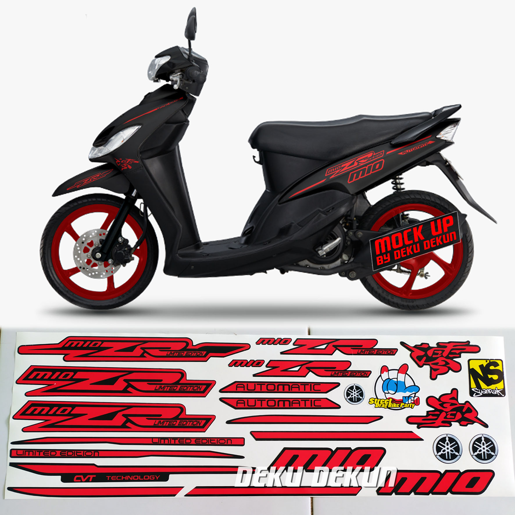 Stiker Mio Sporty striping mio sporty thailand mio smile stiker mio zr ...
