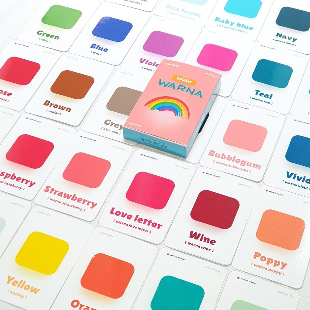Neen Edutoys Flashcard Mainan Kartu Edukasi Pintar Anak Belajar ...