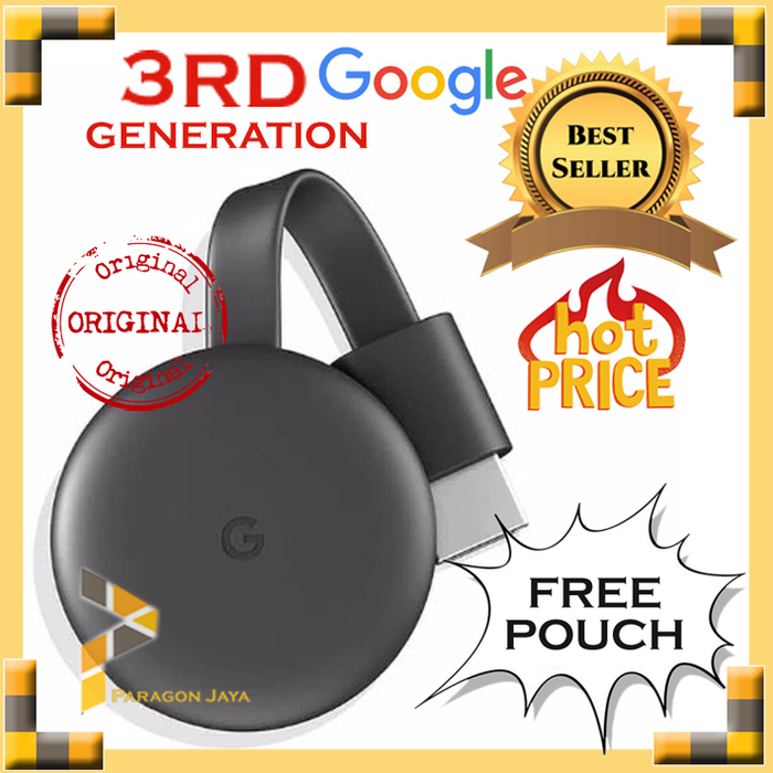 All New Google Chromecast 3rd Generation / Generasi 3 Original Netflix ...