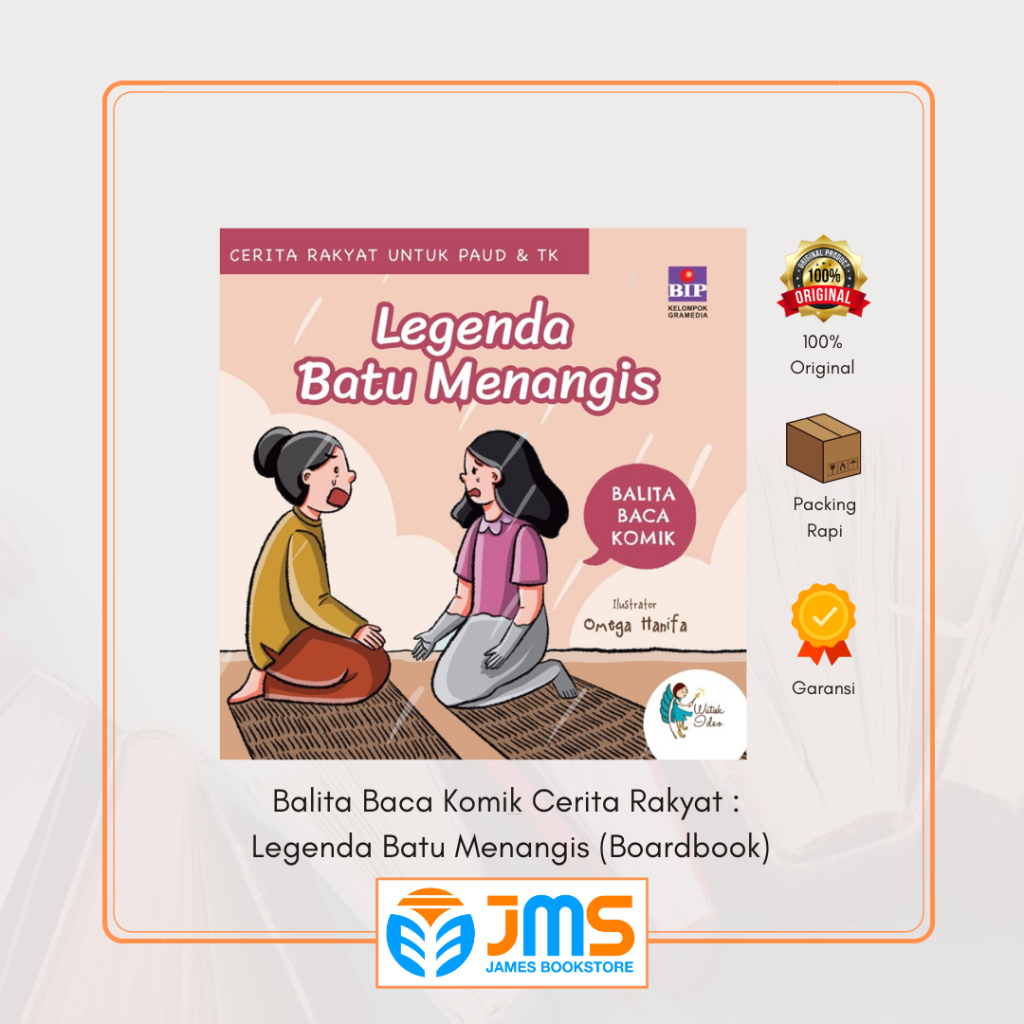 Buku Balita Baca Komik Cerita Rakyat Legenda Batu Menangis (Boardbook ...