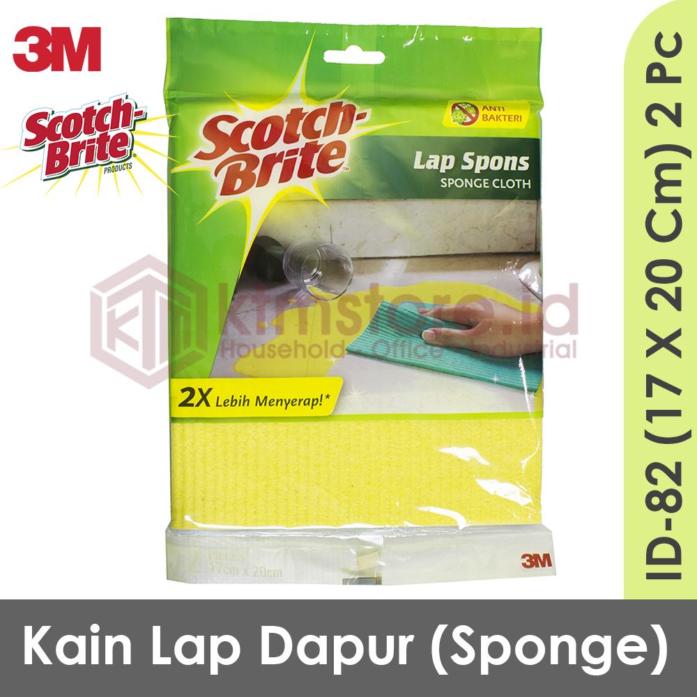 3M Scotch Brite Kain Lap Spons Sponge Lap dapur meja lantai ID-82 ...
