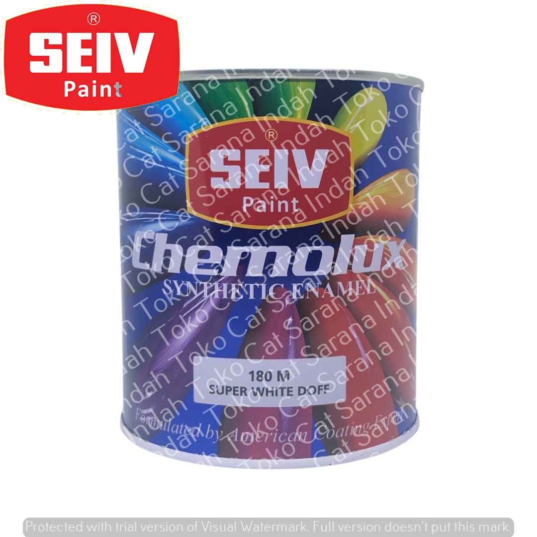 CAT BESI KAYU SEIV CHEMOLUX PUTIH DOFF WHITE DOFF CAT BESI LOGAM DAN ...