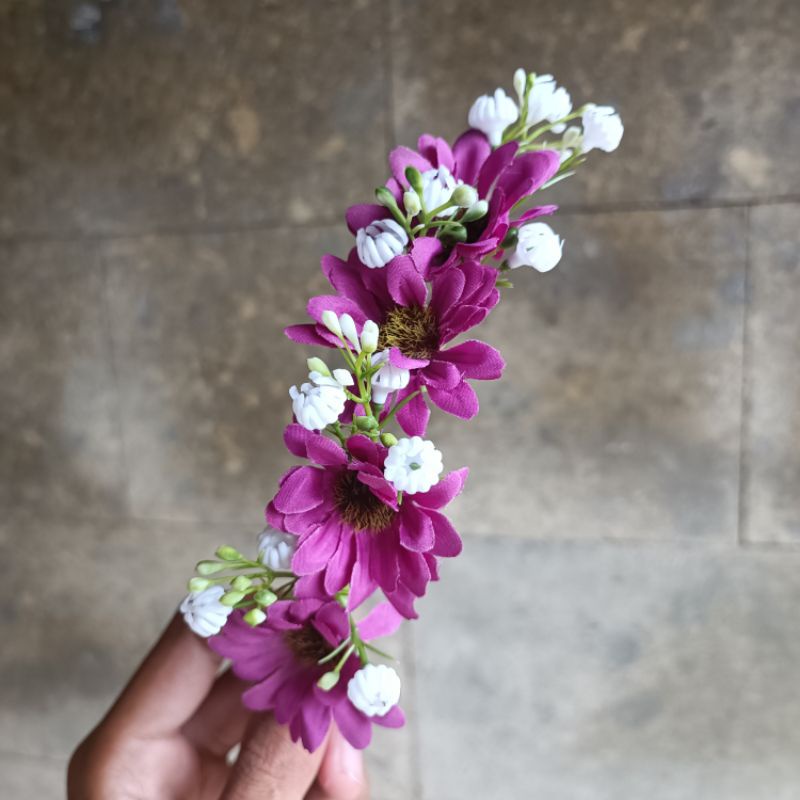 semanggi bali / bunga hair do / semanggi krisan / karet ulir | Lazada ...