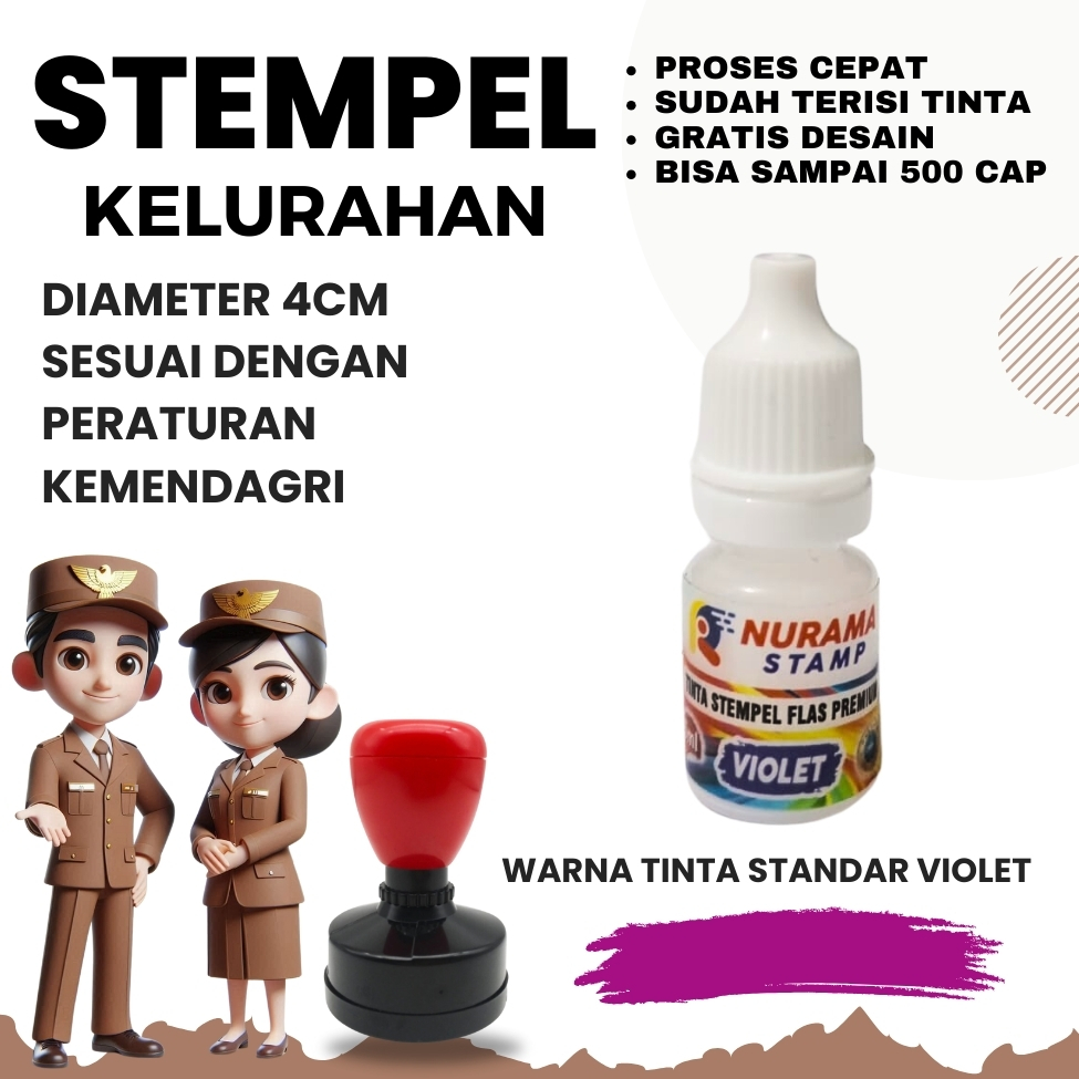 [COD] Stempel Kepala Desa / Kelurahan Sesuai Keputusan Mendagri No. 45 ...