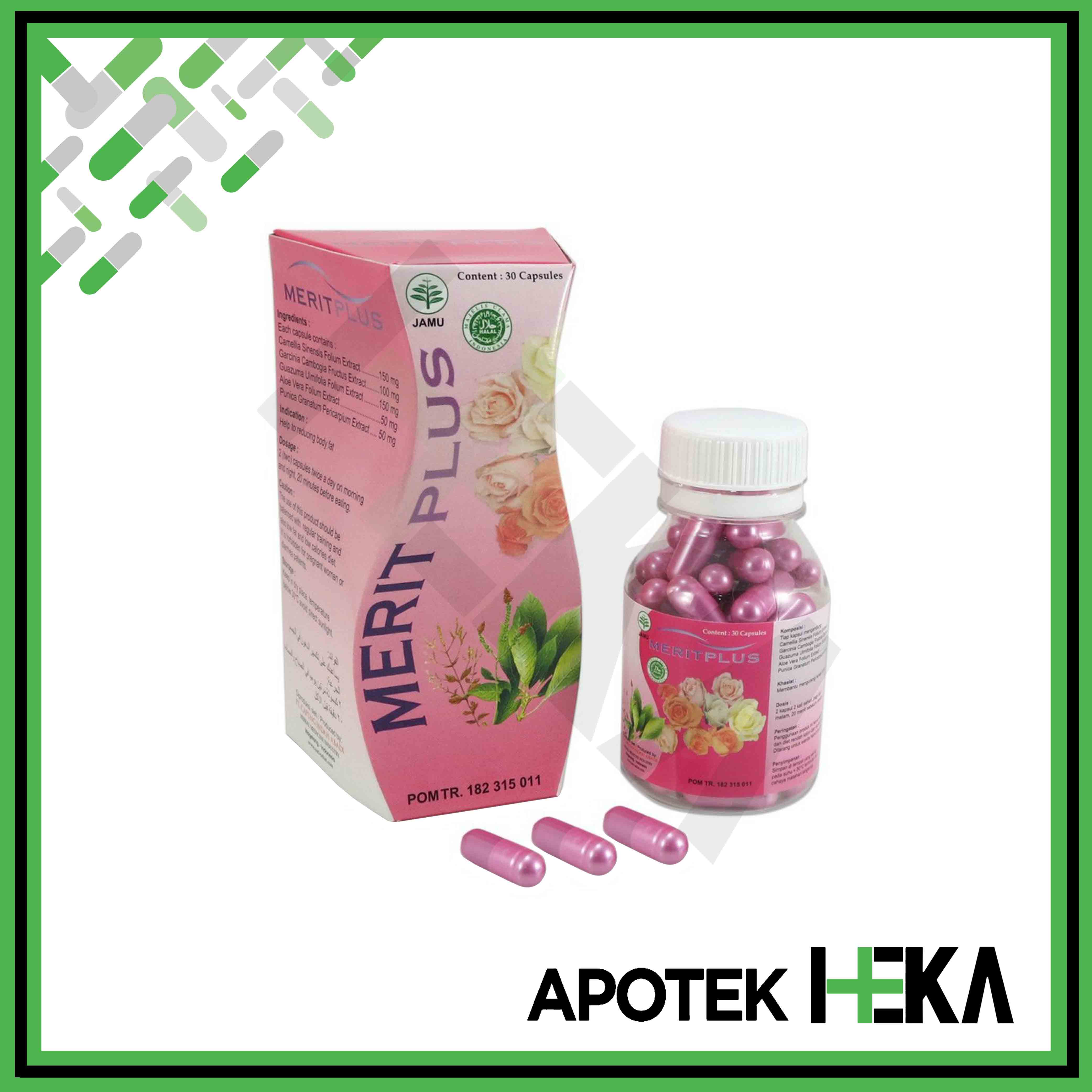 Merit Plus isi 30 Kapsul - Pelangsing Menurunkan Berat Badan | Lazada ...
