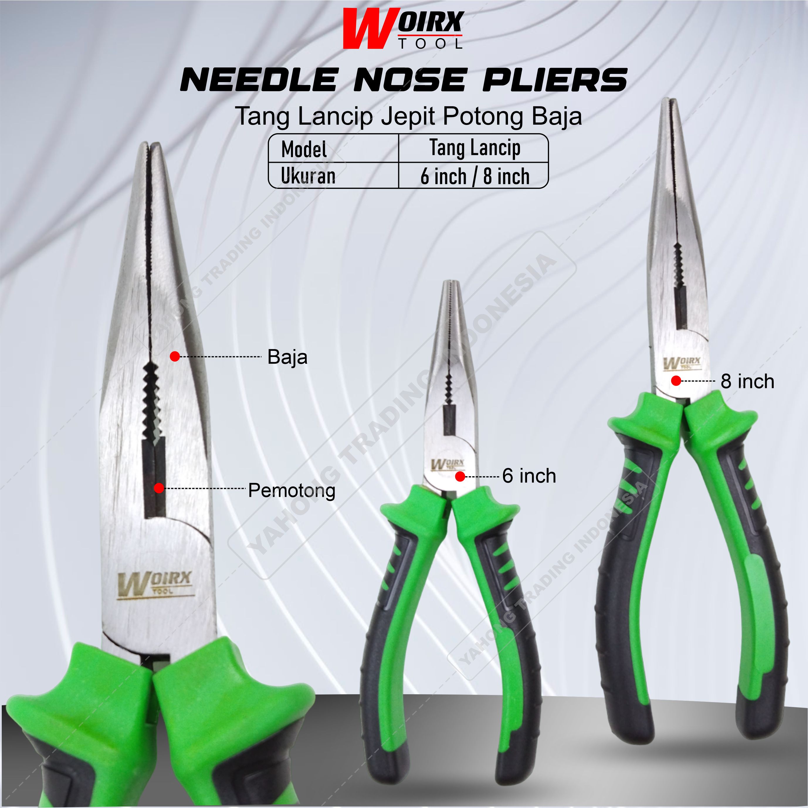 Tang Lancip 6" 8" inch Long Nose Tang Cucut WOIRX TOOL | Lazada Indonesia