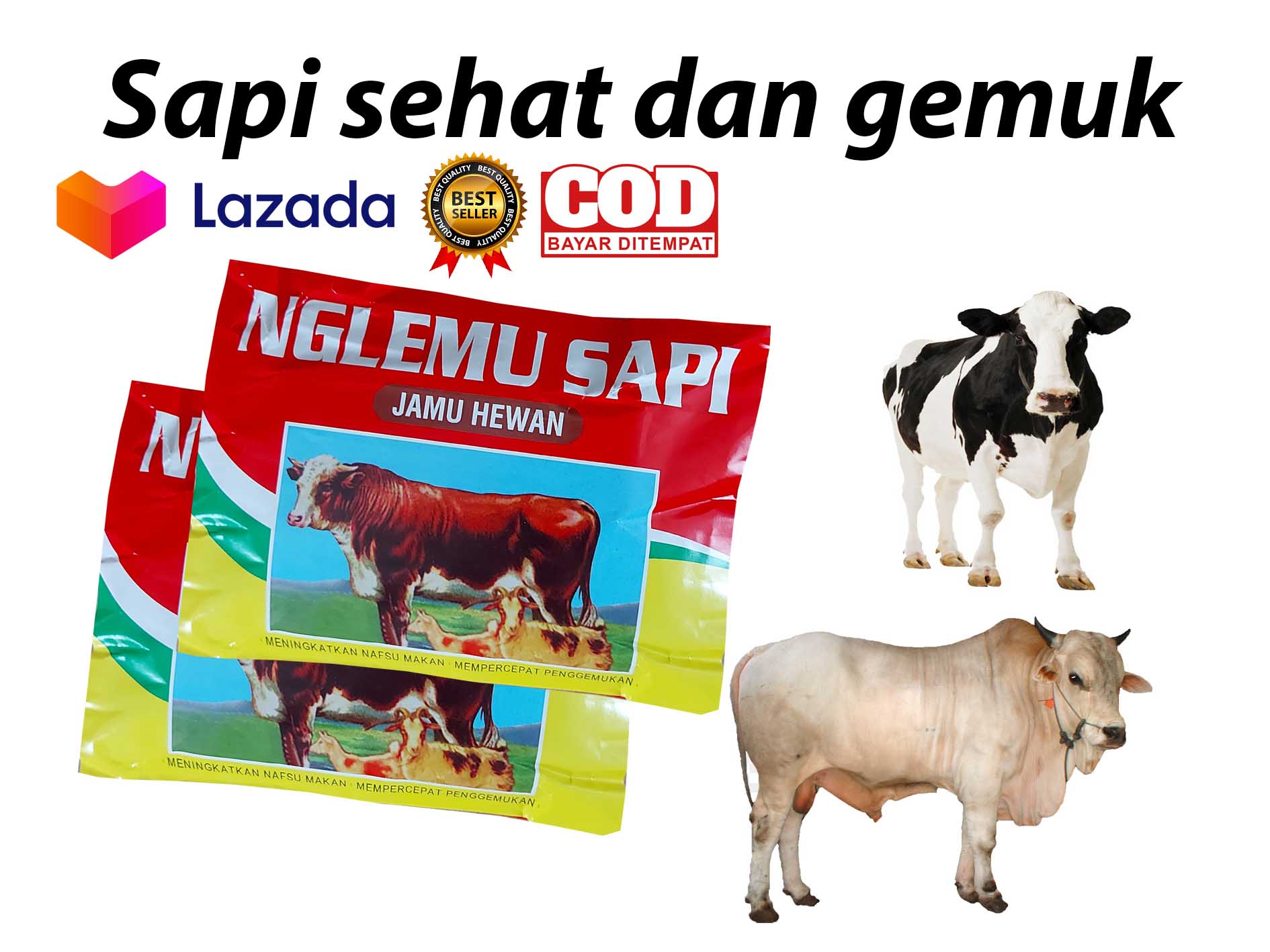 Vitamin sapi Penggemuk Sapi kerbau - NGLEMU SAPI 200gr | Lazada Indonesia