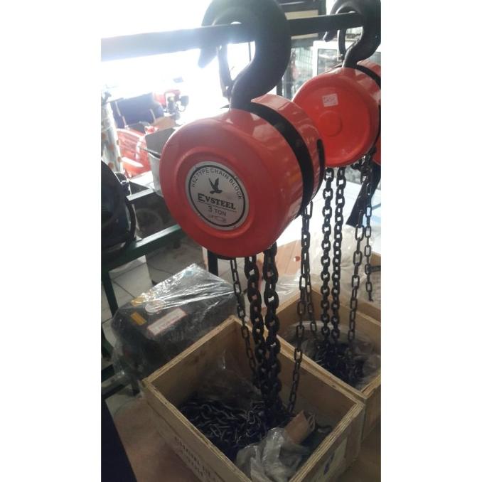CHAIN BLOCK 3 TON 3 METER TAKEL KATROL KEREKAN 3 TON 3 METER | Lazada ...