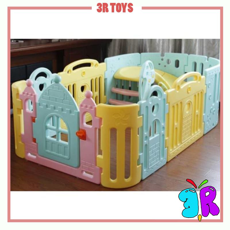 Pagar anak dengan perusutan / fance + slide | Lazada Indonesia