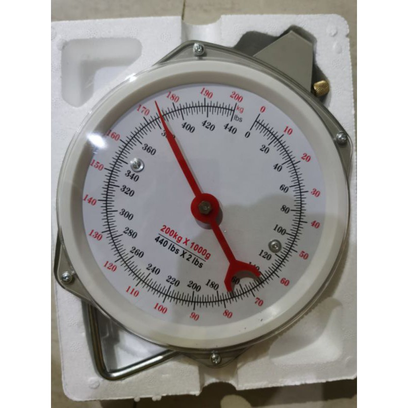 Timbangan Besi Gantung 200 Kg/Hanging Scale / Timbangan Dus Jarum ...