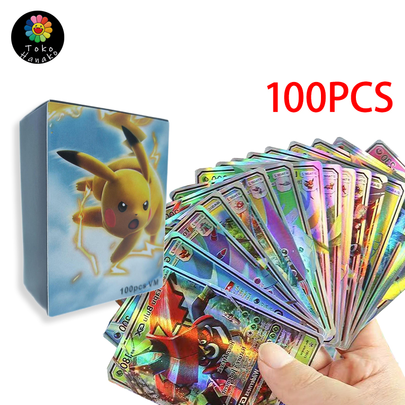 [COD ]100 pcs/kotak Pokemon Vmax Cards/Kartu Pokemon Vmax/Pokemon Shiny ...