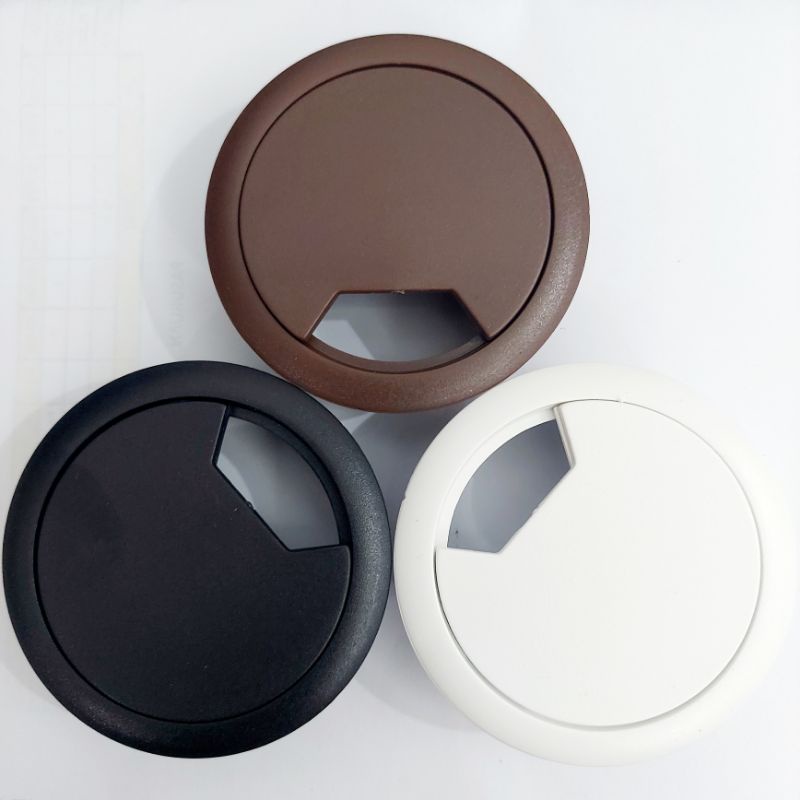 PROMO Plastik Buka Tutup Lubang Saluran Kabel Meja Grommet Pembuka ...