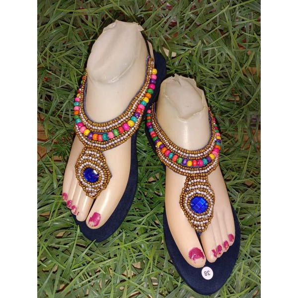 Sandal Etnik Bali/sendal monte/sendal santai/sendal Bali/sendal unik/oleh2 khas Bali Denpasar ...
