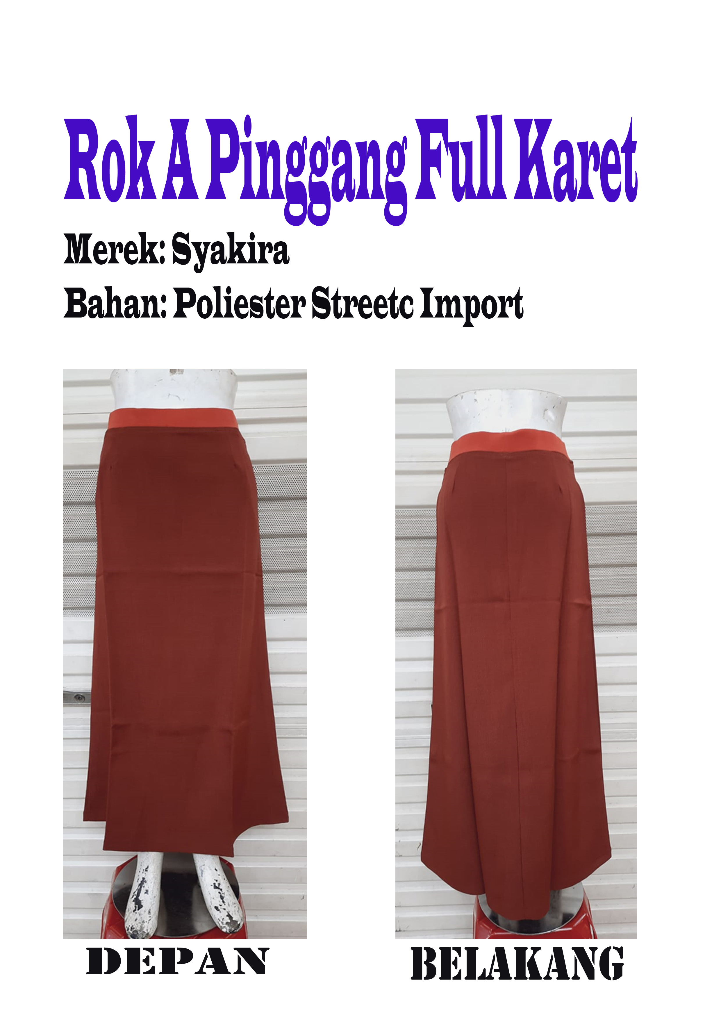 RAP collection - Rok Kerja terbaru-Rok Kerja Model A-Rok kerja Syakira ...