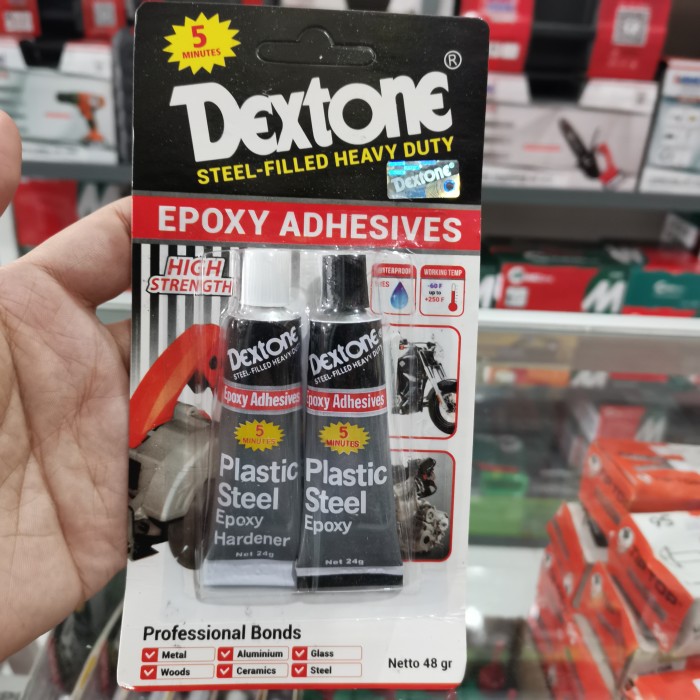 Lem besi Dextone 5 menit lem epoxy besi dextone 48 gram | Lazada Indonesia