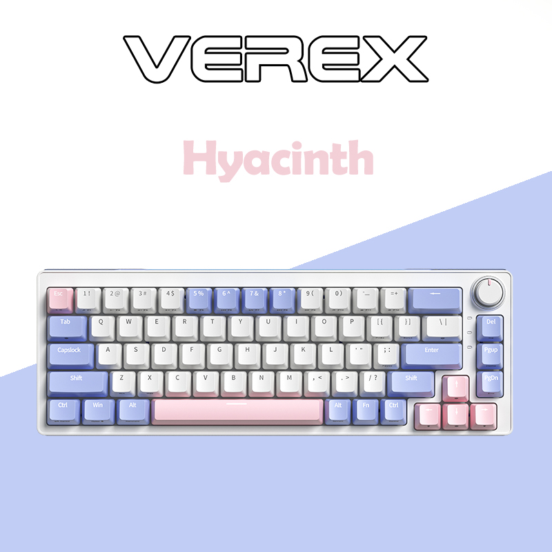 Verex Gaming XA01 68 Keys Keyboard Mekanis Bluetooth / 2.4G 3 Mode Gold ...