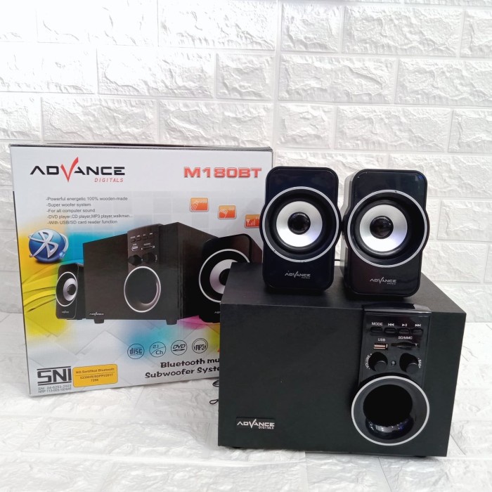 Speaker Aktif Advance M180 BT M180BT Bluetooth M 180BT M 180 BT ...