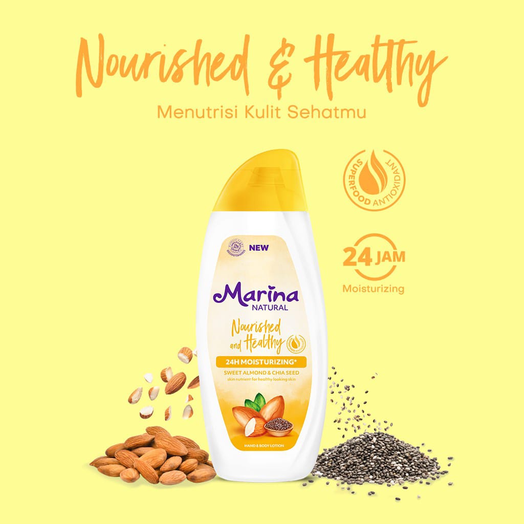 Marina Hand Body Lotion Natural 95ml / 190ml | Lazada Indonesia
