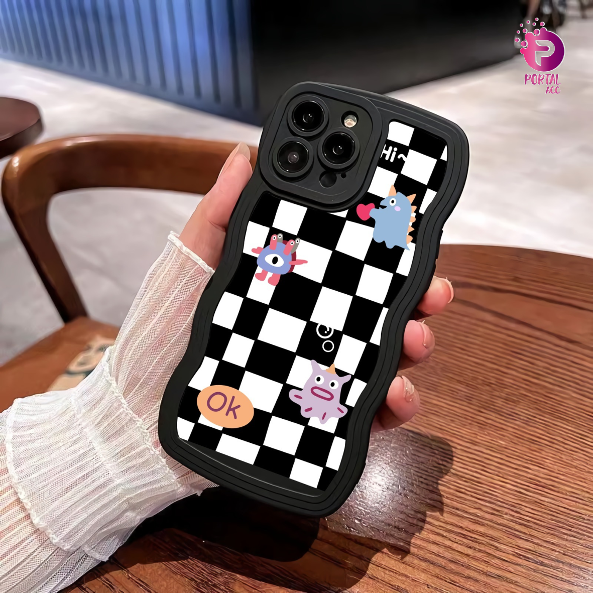 PA Softcase Gelombang motif SS804 catur smile Casing HP Kekinian untuk ...