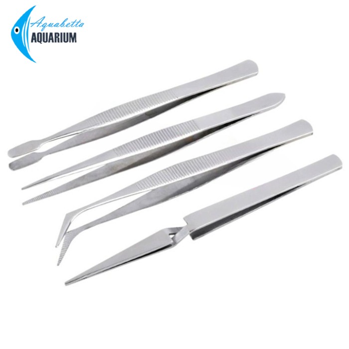 Pinset Aquascape Set 4 Pcs Tools Set Aquarium Alat Penjepit Tanaman ...